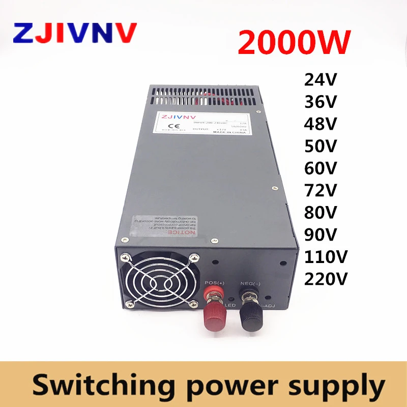 스위칭 전원 공급 장치, SMPS AC DC 입력, 110V, 220V 출력, 24V, 27V, 36V, 48V, 50V, 60V, 72V, 80V, 110V, 220V S ...