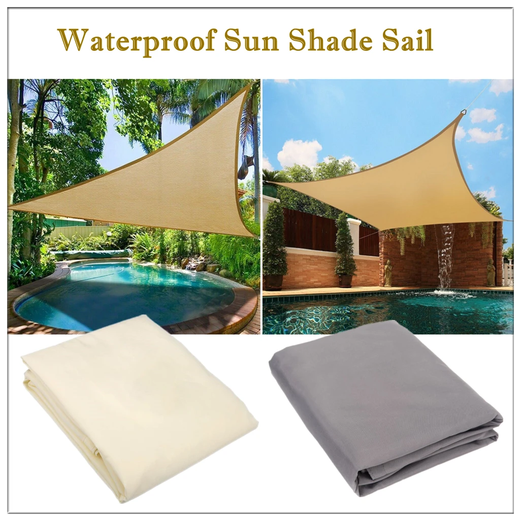 Outdoor Waterproof Sunshade Sun Shade Sail Camping Beach Tent Pool ...