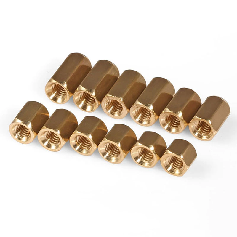 M3 M4 Hexagonal Double Pass Copper Pillar Straight Through Isolation ...