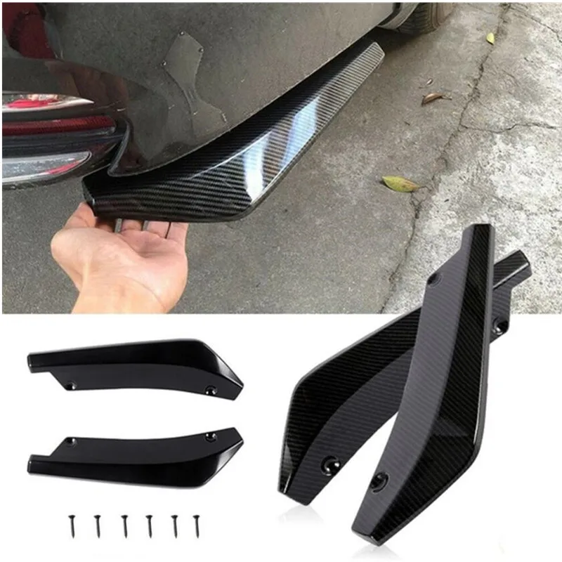 2Pc-Universal-Car-Rear-Bumper-Lip-Spoiler-Accessories-For-BMW-1-2-3-4-5 ...