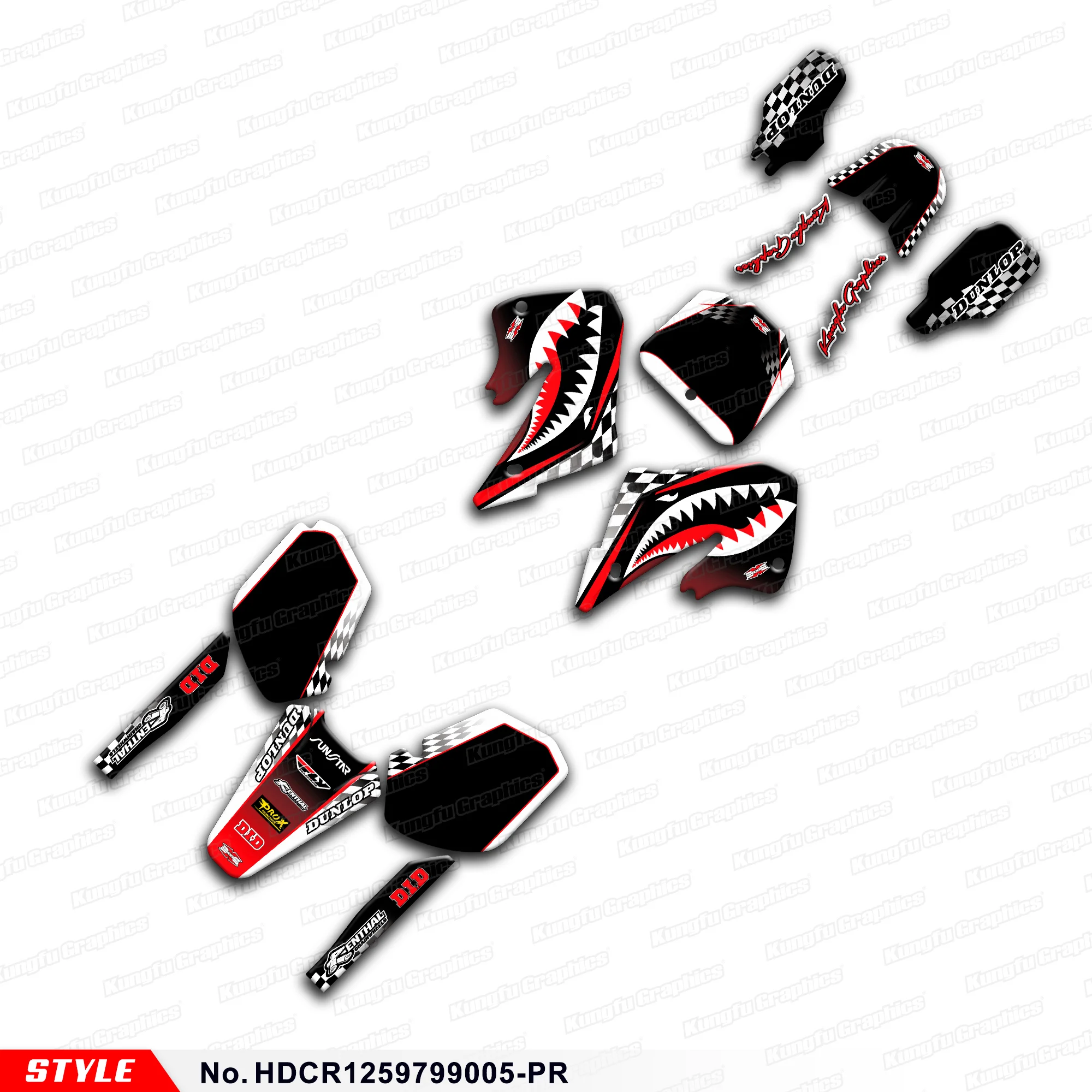 Aftermarket Motorcycle Stickers Graphics Decals for CR125 CR250 CR 125 ...