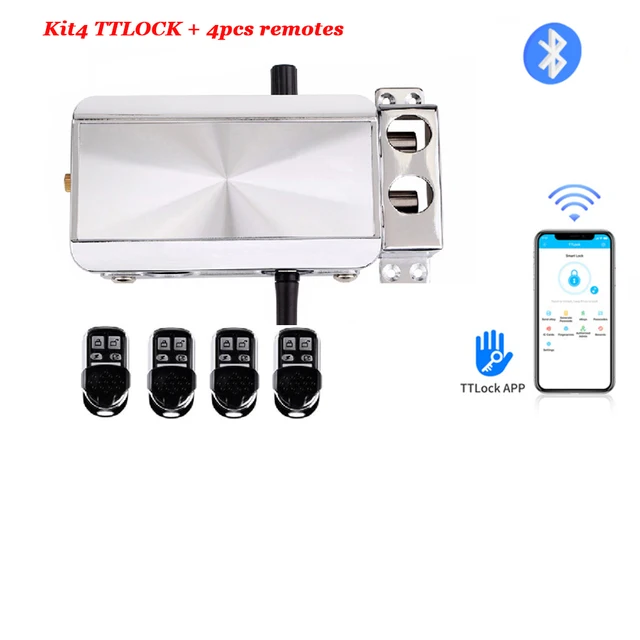 Remote Control Electronic Intelligent Door Lock Wireless Anti-Theft ...