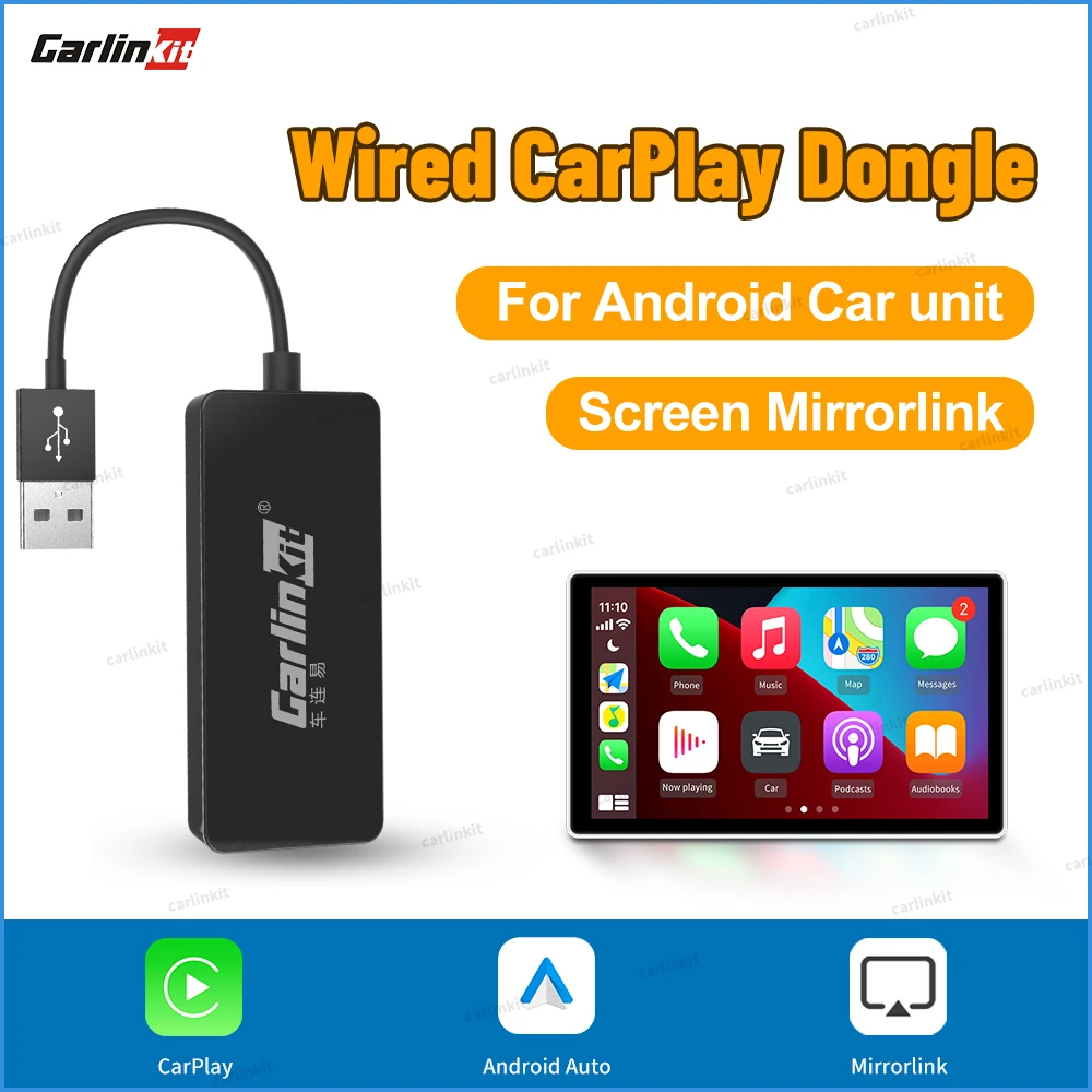 Carlinkit USB CarPlay Dongle Android Auto for Refit Android Screen ...