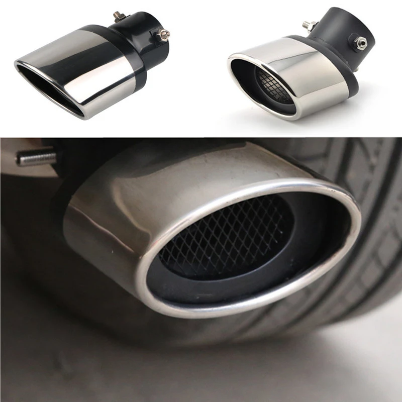 Stainless Steel Car Exhaust Muffler Tip Pipes Covers For Suzuki Grand ...