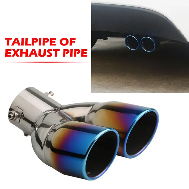 Car Exhaust Pipe Muffler Tail Pipe Outlet Nozzle End Universal ...