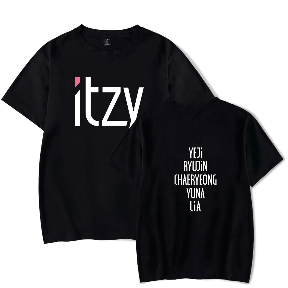 Kpop Itzy T Shirt Women Korean K-pop Itzy Album Member Name Print ...
