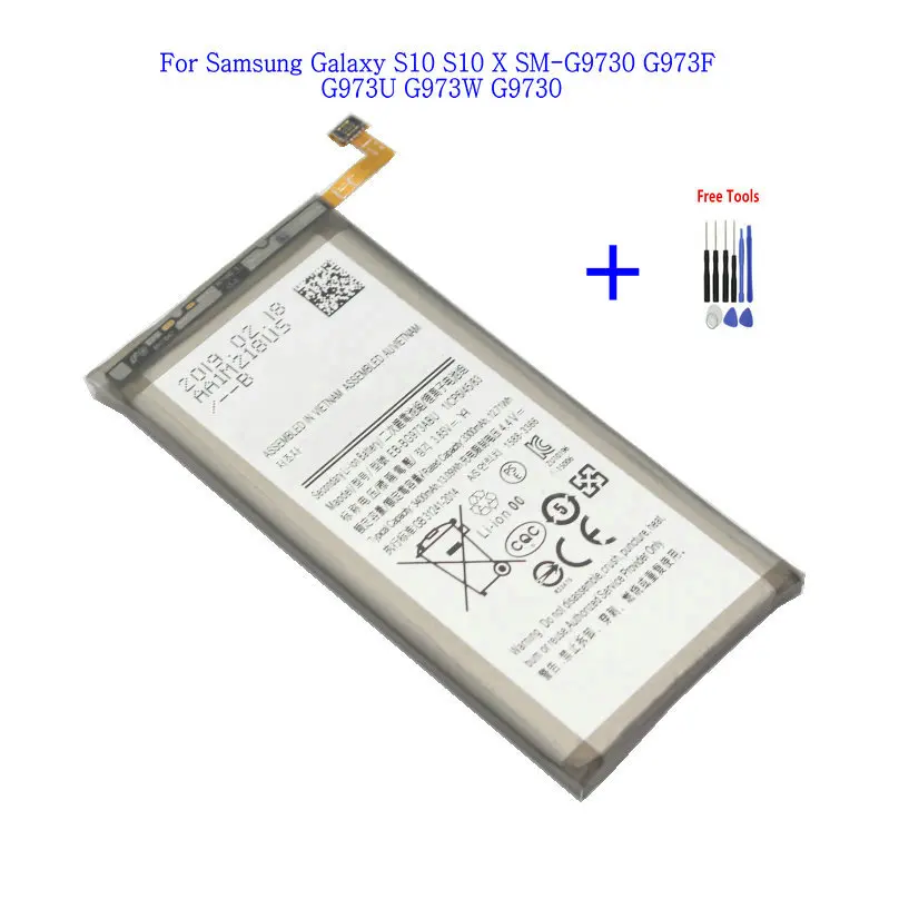 1x 3400mah Eb Bg973abu Replacement Battery For Samsung Galaxy S10 S10 X