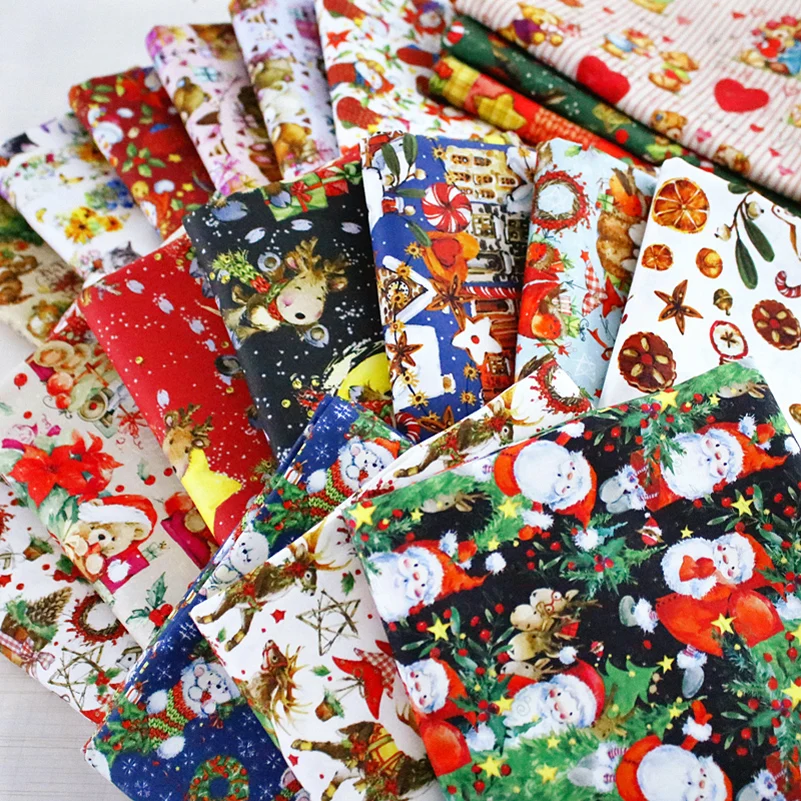 Xmas Fabric Handmade Christmas | Christmas Fabric Meter | Christmas ...