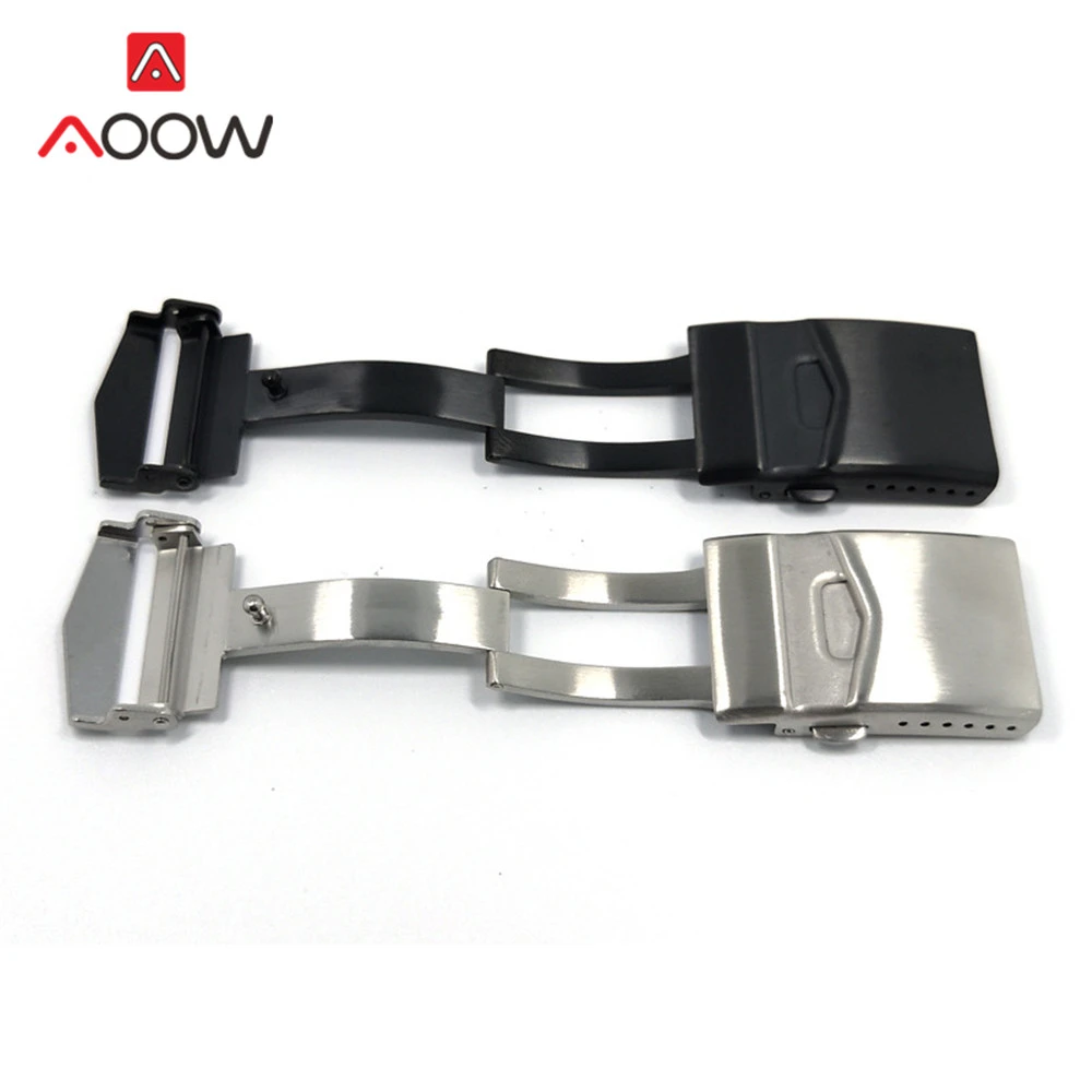 316l Stainless Steel Watch Clasp 18mm 20mm 22mm Folding Buckle With ...