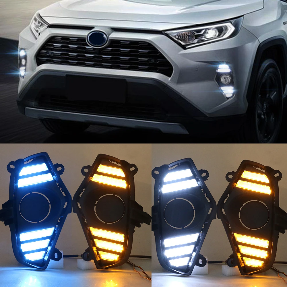 Car-DRL-LED-Daytime-Running-Light-for-Toyota-RAV4-RAV-4-2019-2020-2021 ...