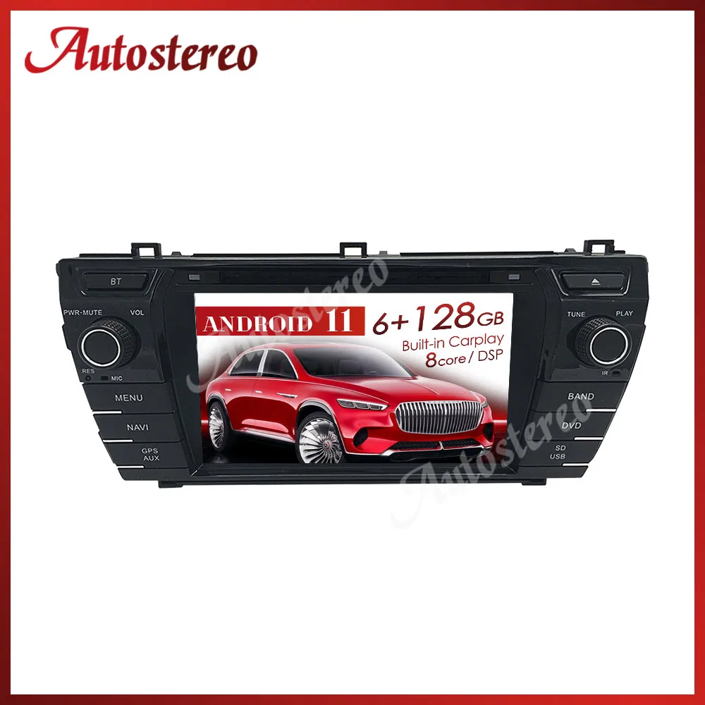 Android11 6+128G Carplay IPS Screen For Toyota Corolla 2013 2016 Car ...