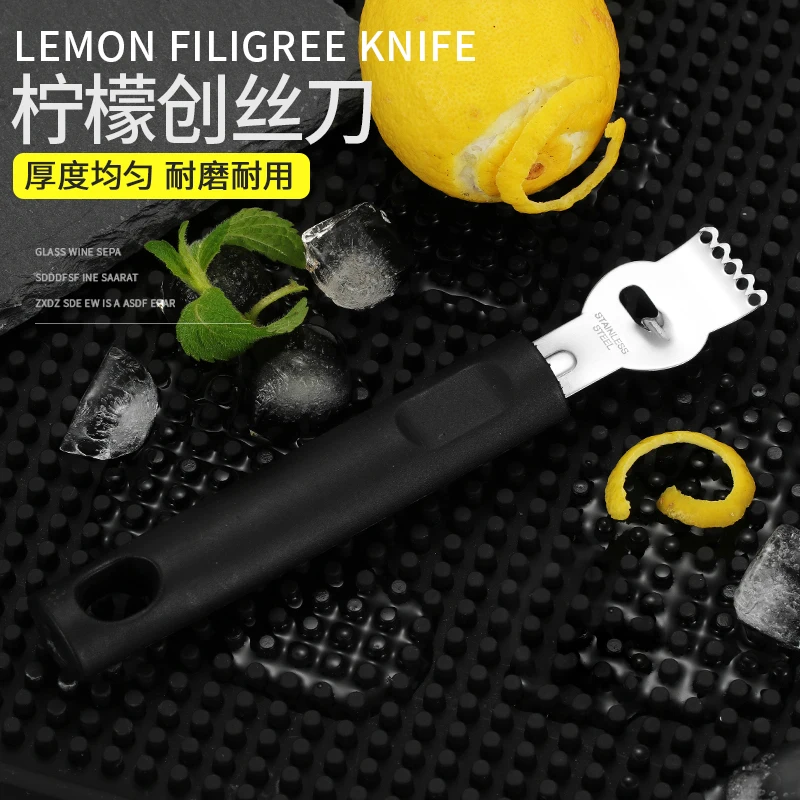 Cuchillo para raspar limón y cítricos, rallador de naranja, melón ...