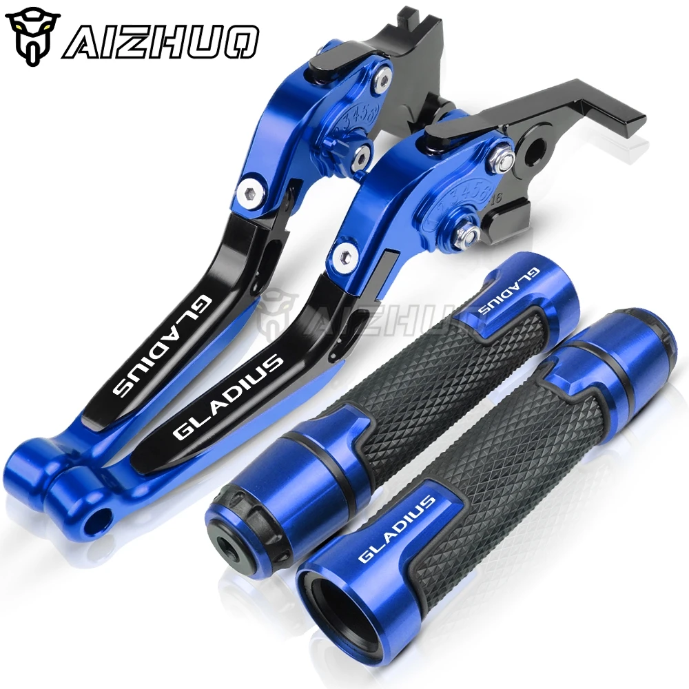 Motorcycle-Handle-Grips-HandBar-End-Brake-Clutch-Lever-FOR-SUZUKI-SFV ...