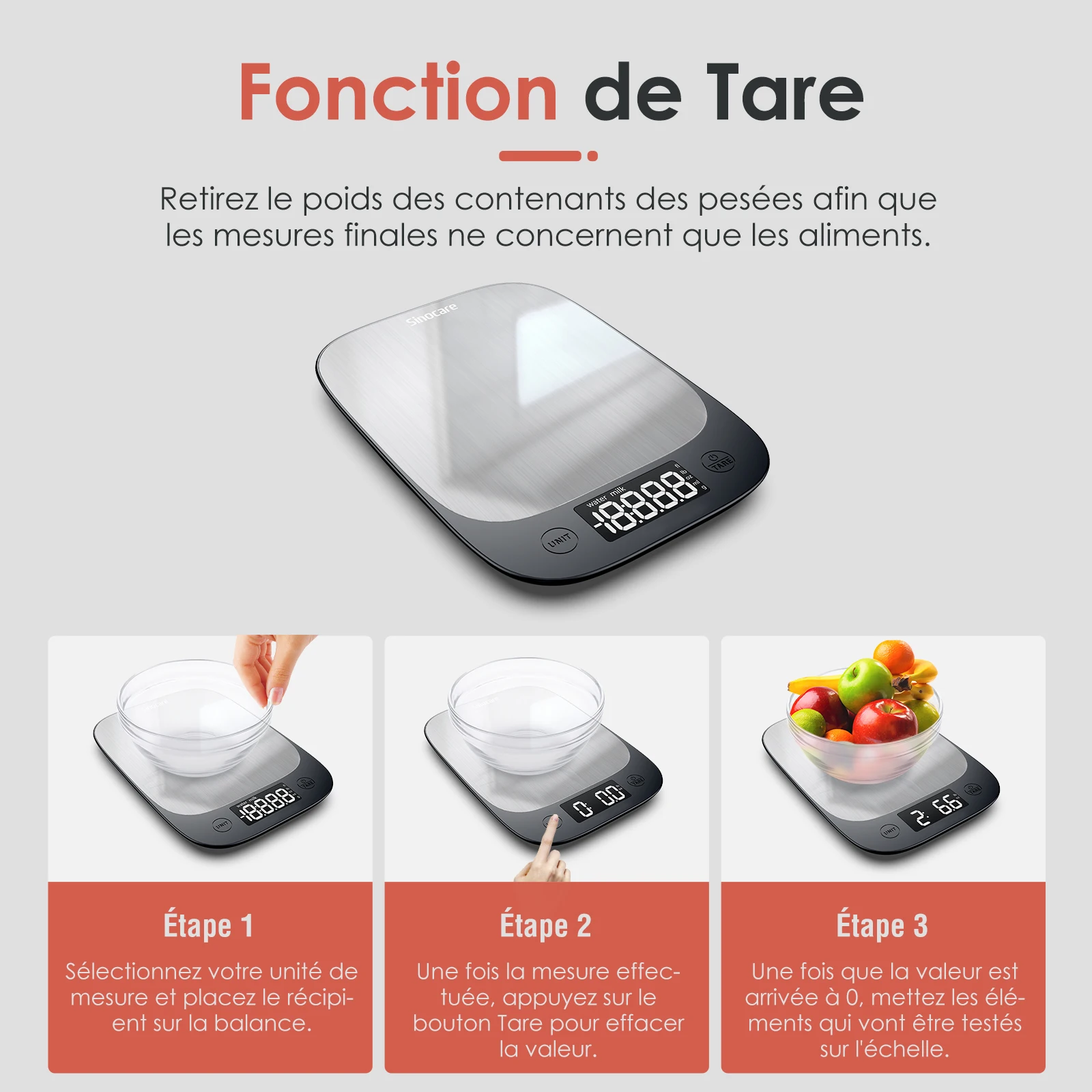 BALANCE CULINAIRE ELECTRONIQUE,--Sinocare Balance De Cuisine Sinocare ...