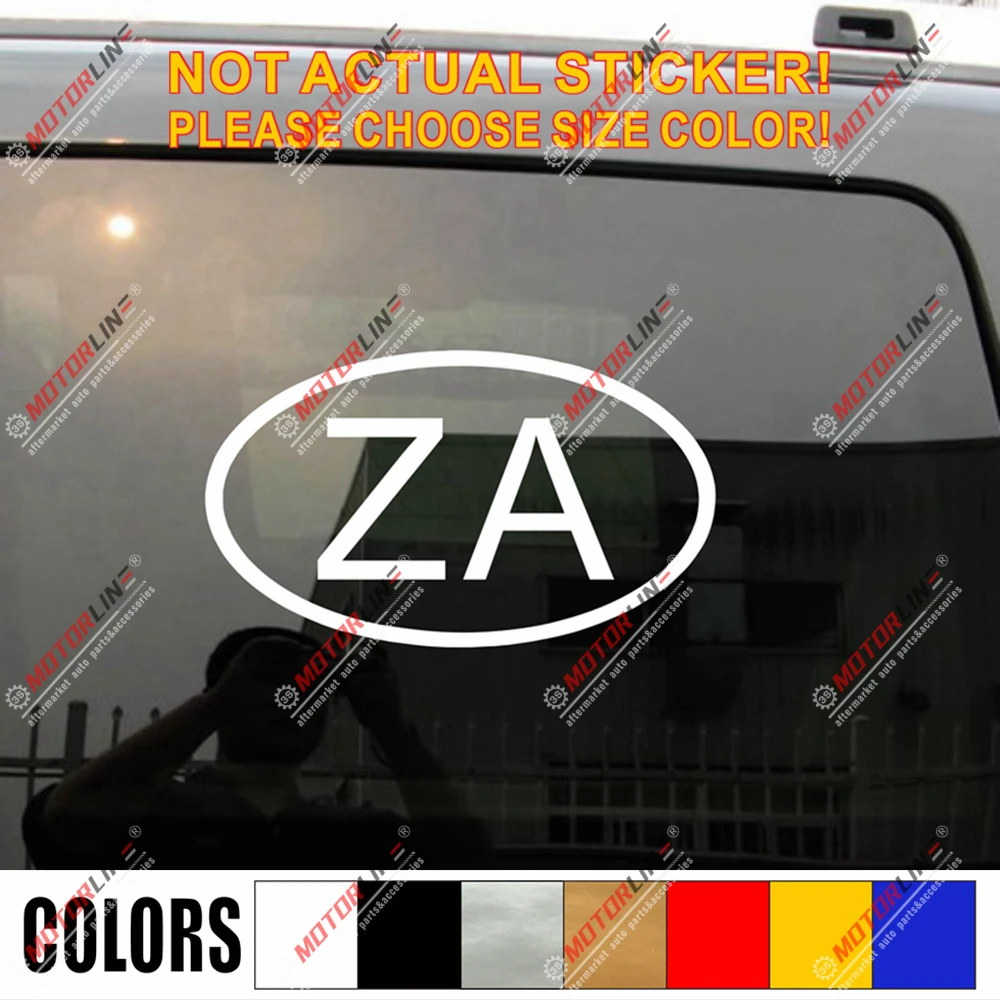 ZA-South-Africa-African-oval-country-code-Decal-Sticker-Car-Vinyl-pick ...