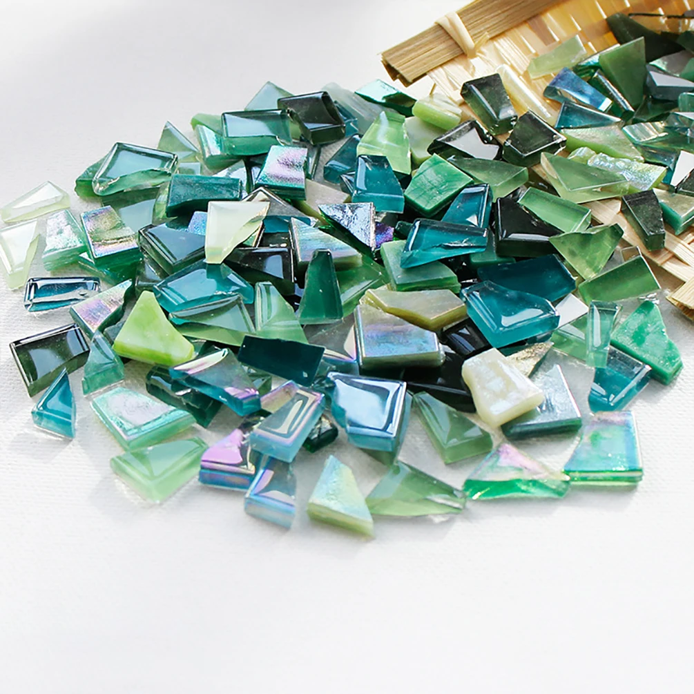 For KidsChildren Puzzle Mirror Mosaic Tiles Mixed Color Crystal Glass ...