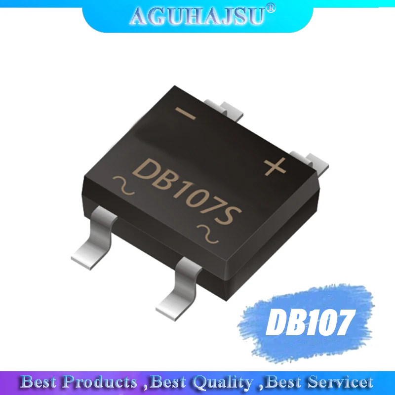 20pcs SMD DB107 DB107S 1A 1000V Single Phases Diode Rectifier Bridge ...