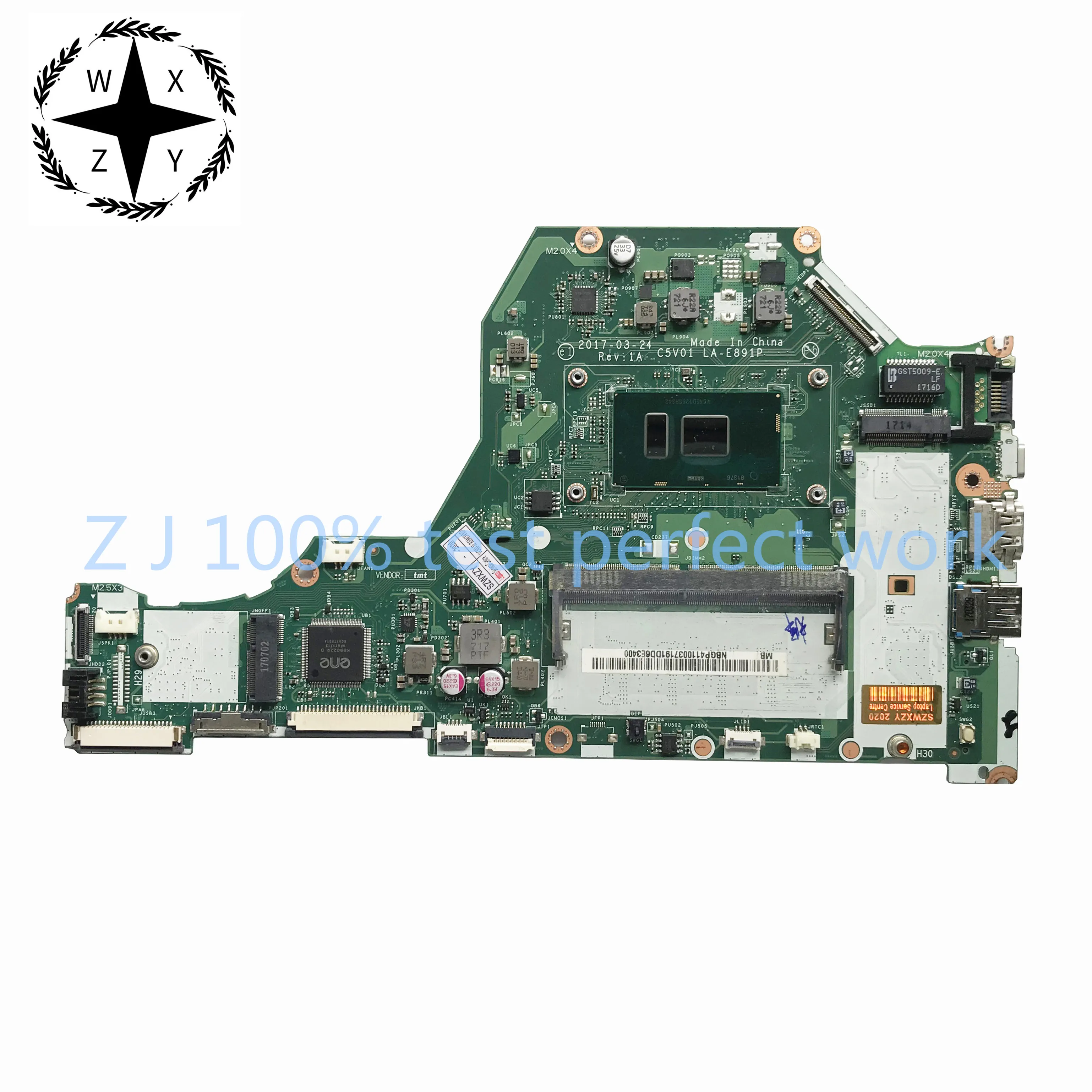 Placa base para portátil Acer Aspire A515 A515 51, con i5 7200U CPU DDR4 NB.GP411.003 NBGP411003 ...