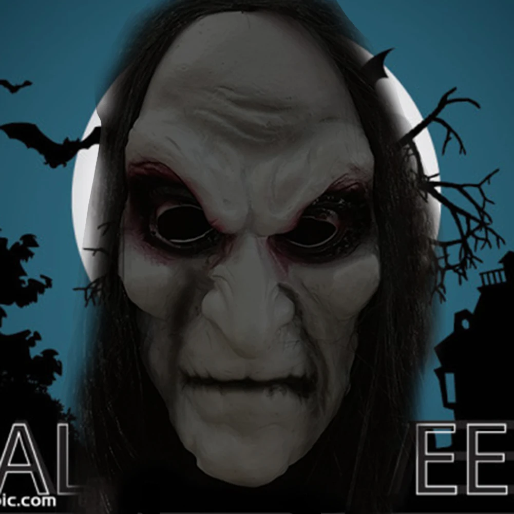 Halloween Zombie Mask Props Grudge Ghost Hedging Zombie Mask Realistic ...