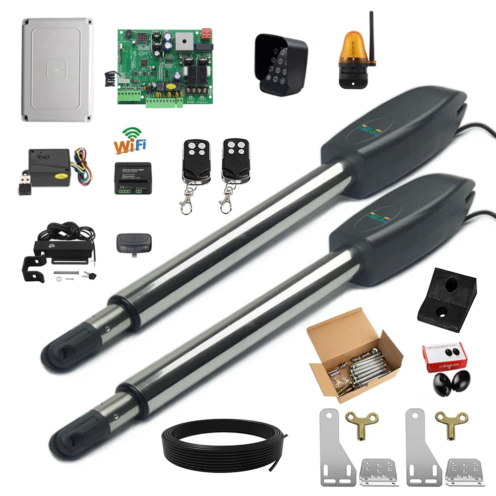 스윙 게이트 용 중부 하용 솔라 듀얼 자동 게이트 오프너 키트 리프 스윙 게이트 당 최대 16 피트 피트 클로저 리니어 오