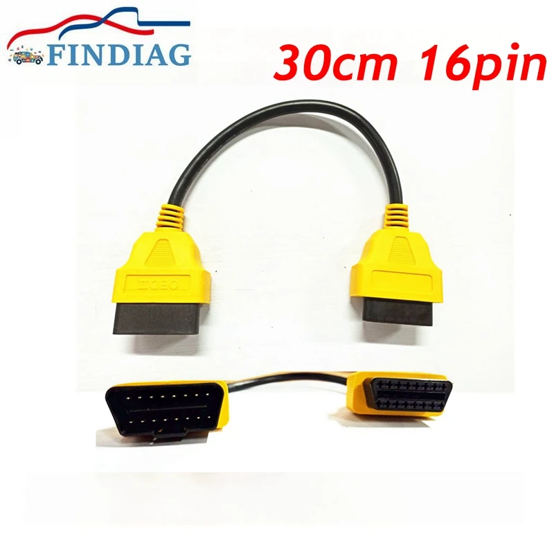 30cm 13cm obd2 Verlängerung kabel 16-poliger Stecker auf 16-poliger ...