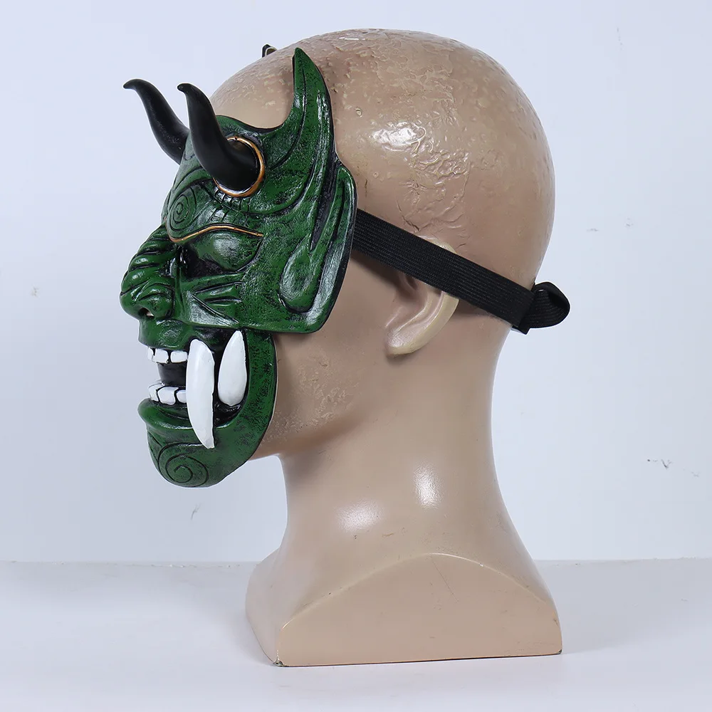 Samurai Mask Japanese Cosplay Masks Scary Latex Mascarillas Horror ...