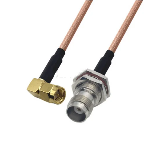 NEW RG178 Cable Kabel SMA Male Right Angle to TNC Female adapter ...