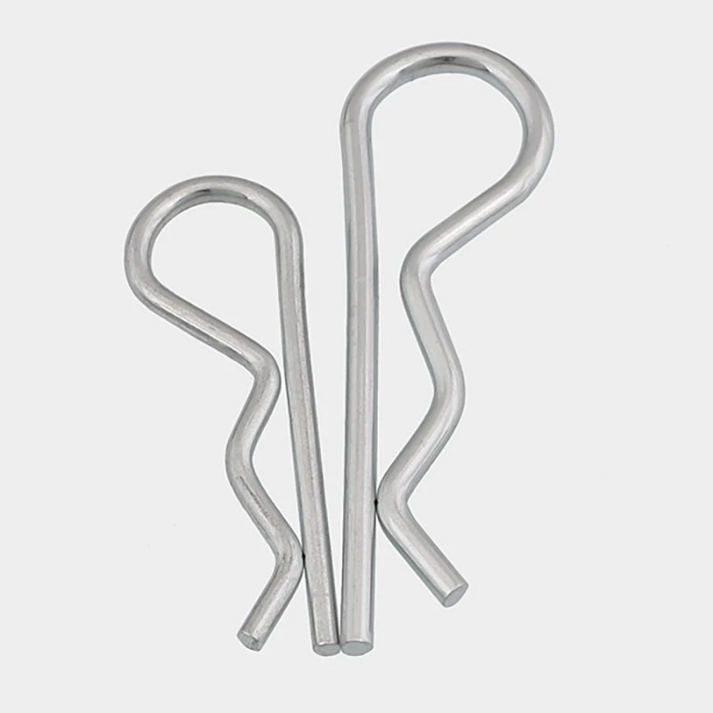 Steel R Type Spring Cotter Pin Wave Shape Split Clip Clamp Hair Tractor ...