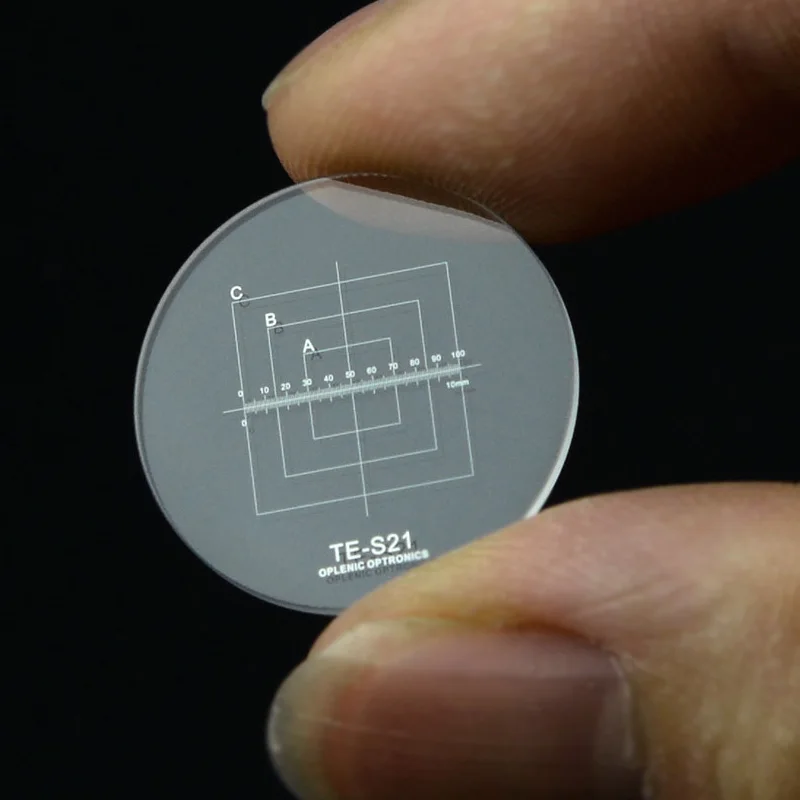 Microscope Micrometer Slides 20.4mm Optical Glass Eyepiece Reticle ...