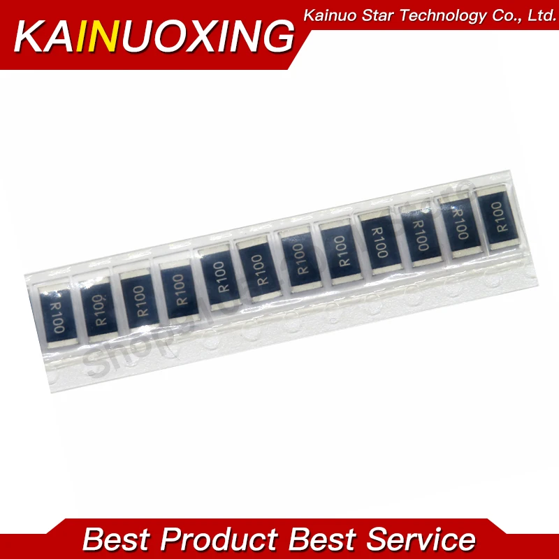 50 pcs 2512 SMD Resistor 1W 1% 0.1R 0.1 ohm R100 R010 R020 R050 R100 ...