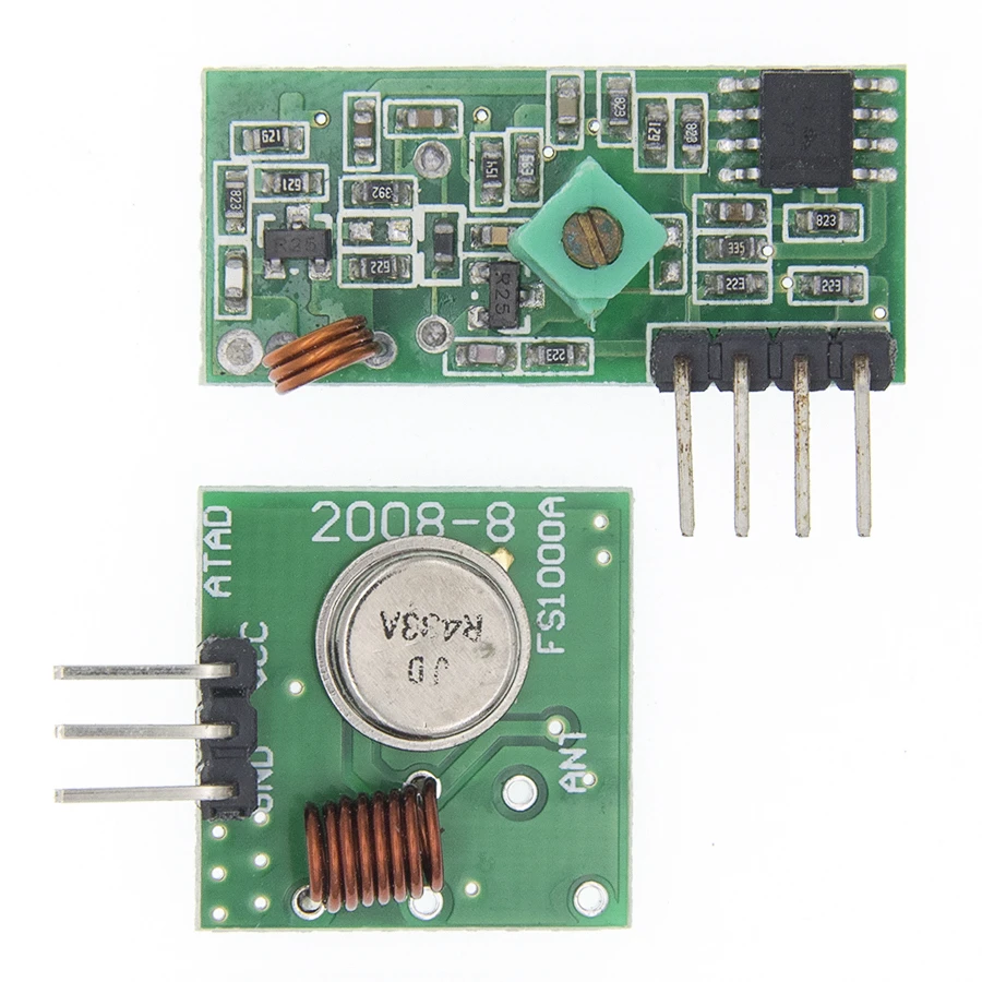 433mhz Rf Wireless Transmitter Module And Receiver Kit 5v Dc 433mhz ...