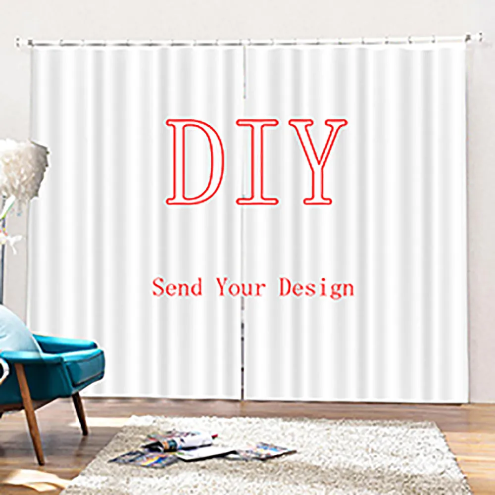 3d Diy Print Curtains Kids Curtain 3d Window Curtain Luxury Bedroom ...