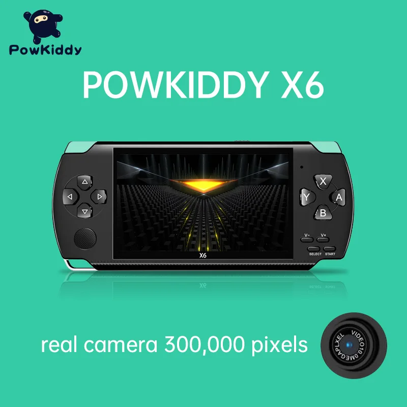 Powkiddy X6 Handheld Game Console 4.3 "hd Screen Built-in 1000+games ...
