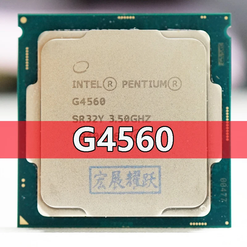 Intel Pentium PC Computer Desktop Processor G4560 CPU LGA 1151 14 nanometers Dual Core 100% ...