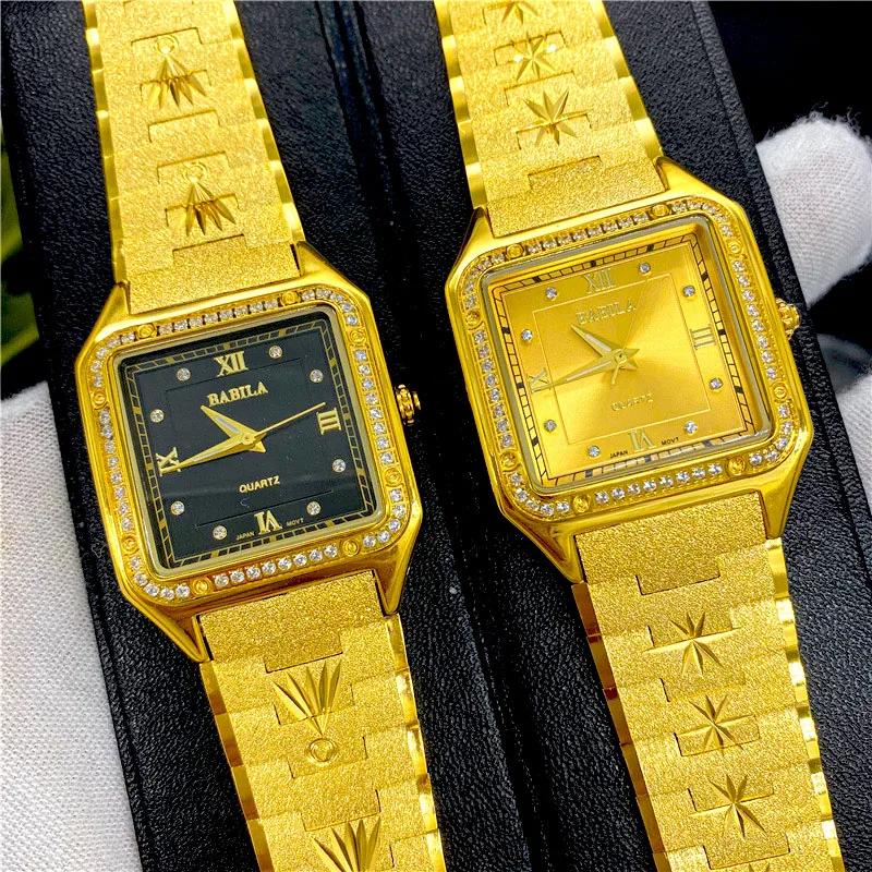 2021-new-watch-24K-gold-men-watch-Square-big-dial-European-retro-carved ...