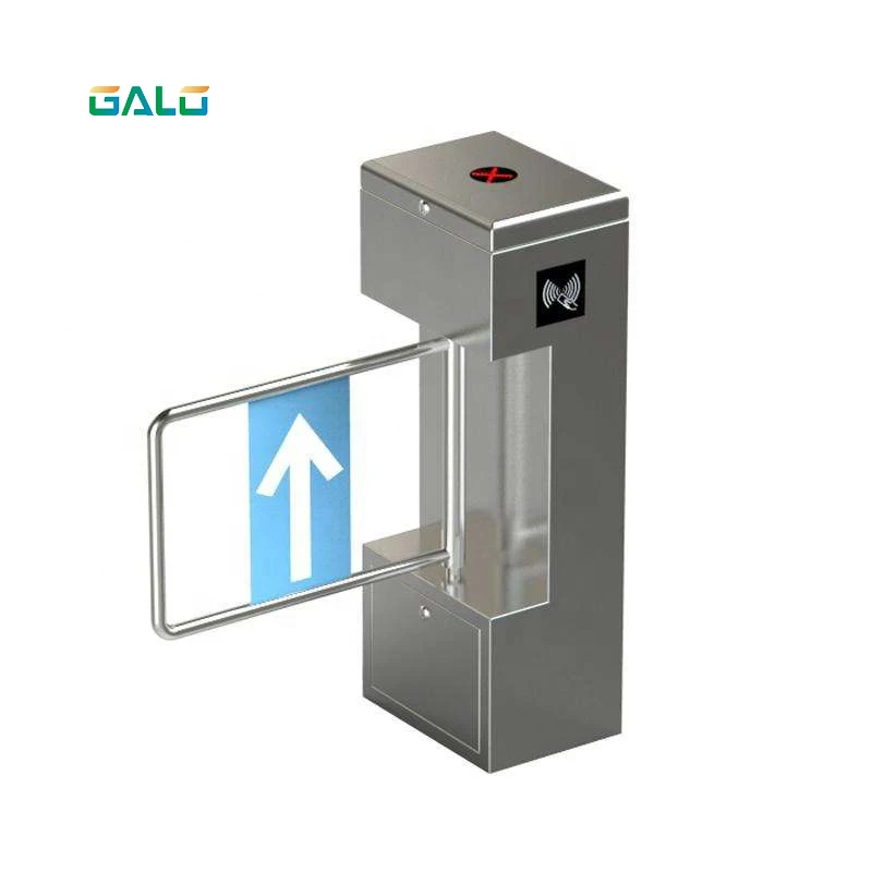 Swipe-card-access-control-electronic-fully-automatic-swing-barrier ...