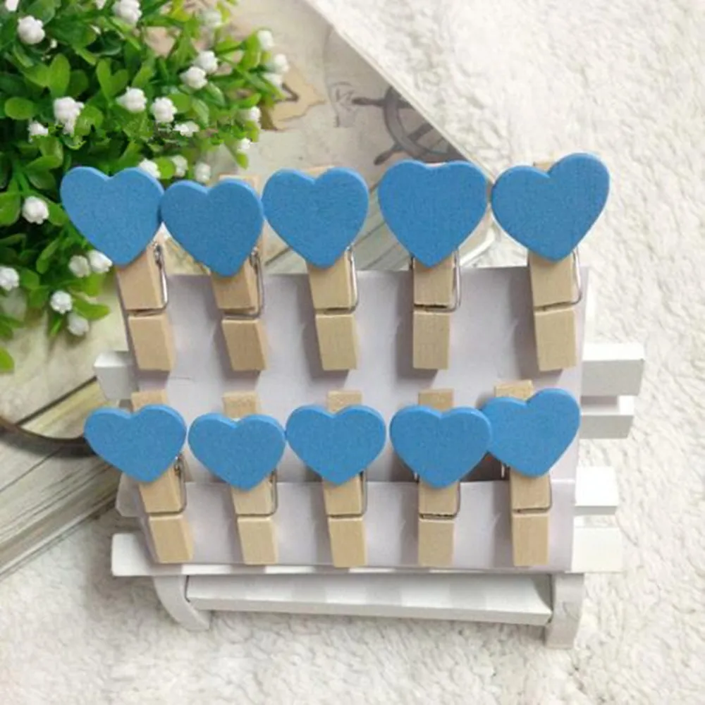 Free Shipping 10pcs/lot Fashion Mini Red Love Heart Wooden Cartoon ...