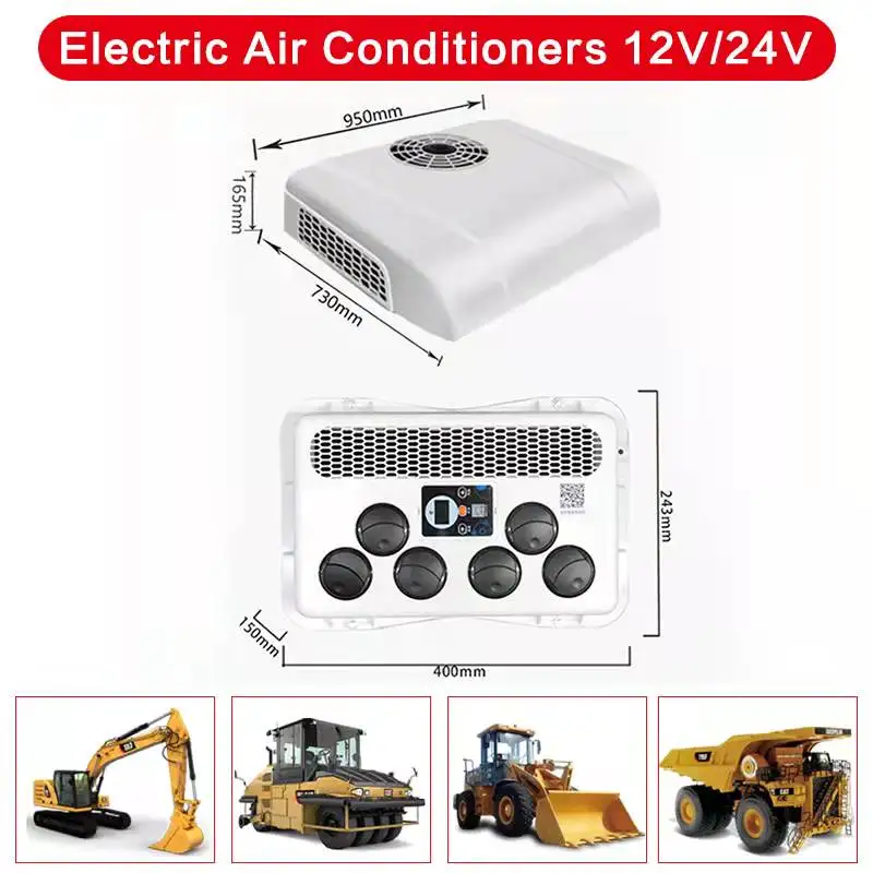 General Car Parking Electric Air Conditioner Conditioning 12V 24V For ...