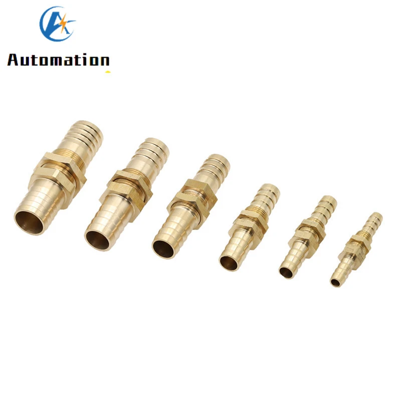 Id Pipe 6mm - 25mm Hose Barb Bulkhead Brass Barbed Tube Pipe Fitting ...