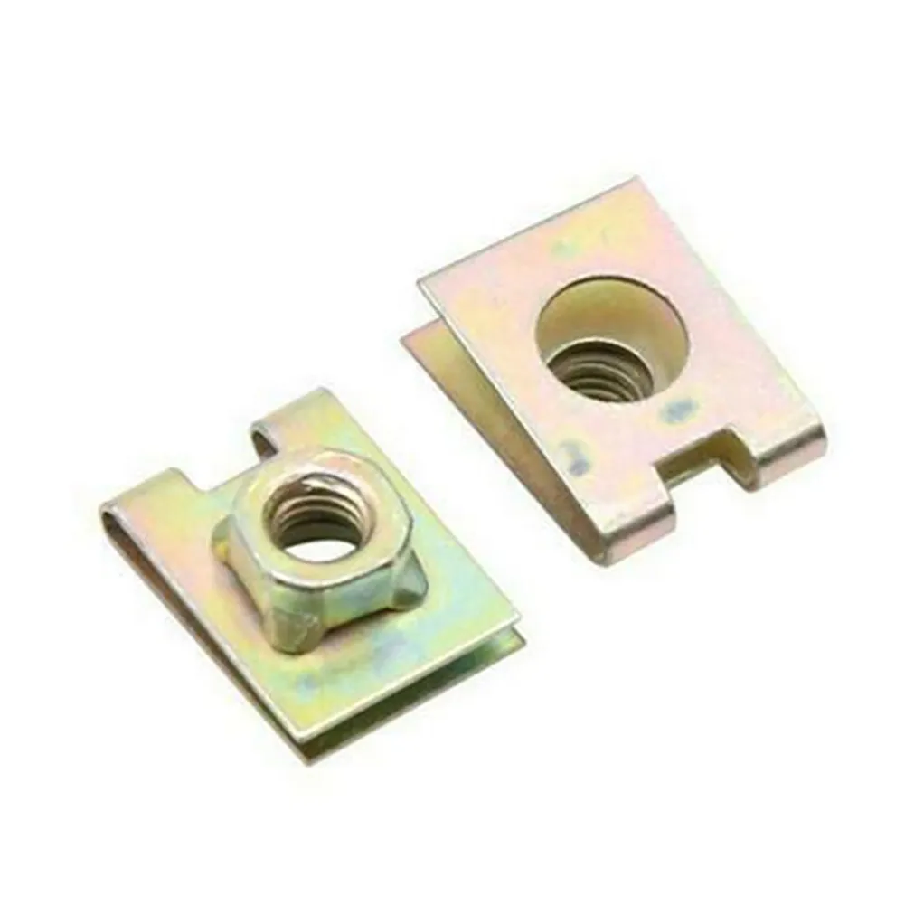 20X Metal U Shape Clips Speed Nuts Fastener Rivet M6 For Securing ...