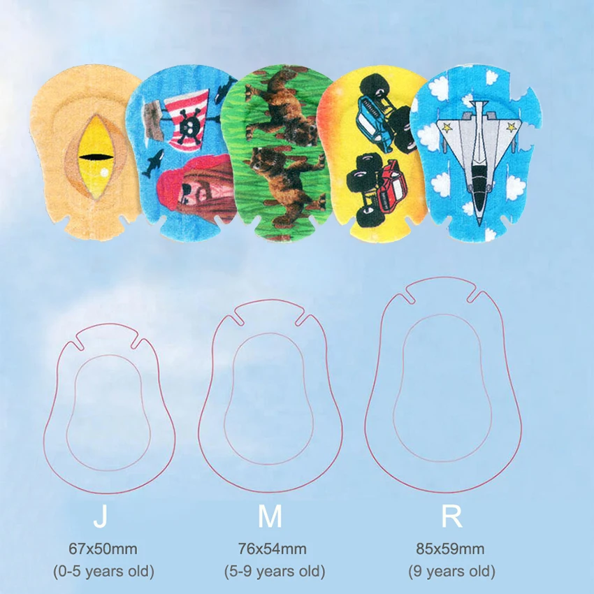 LIMITED 10pcs Cartoon Large Pattern Color Squint Amblyopia Eye Patch ...