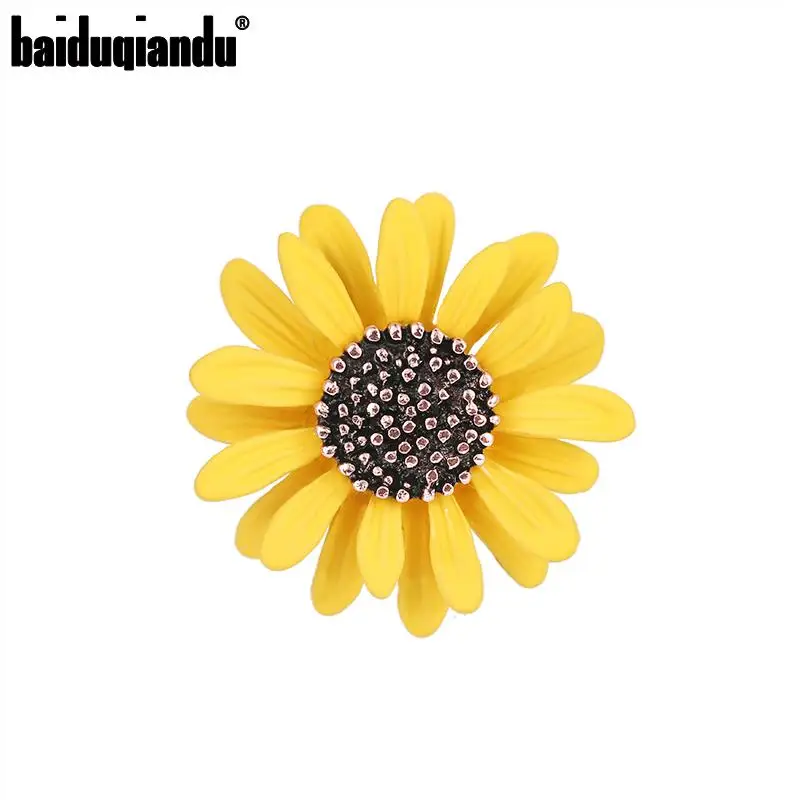baiduqiandu New Arrival Cute Sunflower Brooch Pins for Hijab Hats Dress ...