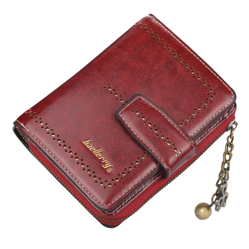 Fashion Hollow Out Design Wallet Women Leather Wallets Zipper Purse ...