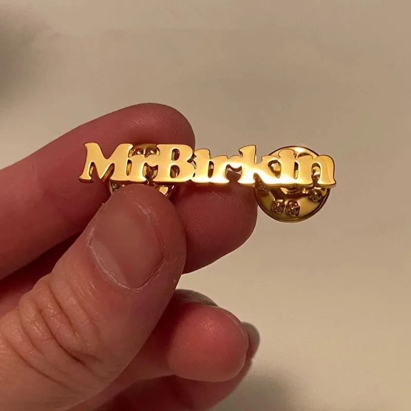 Personalized Customized Name Nameplate Lapel Pin Brooch Stainless Steel ...