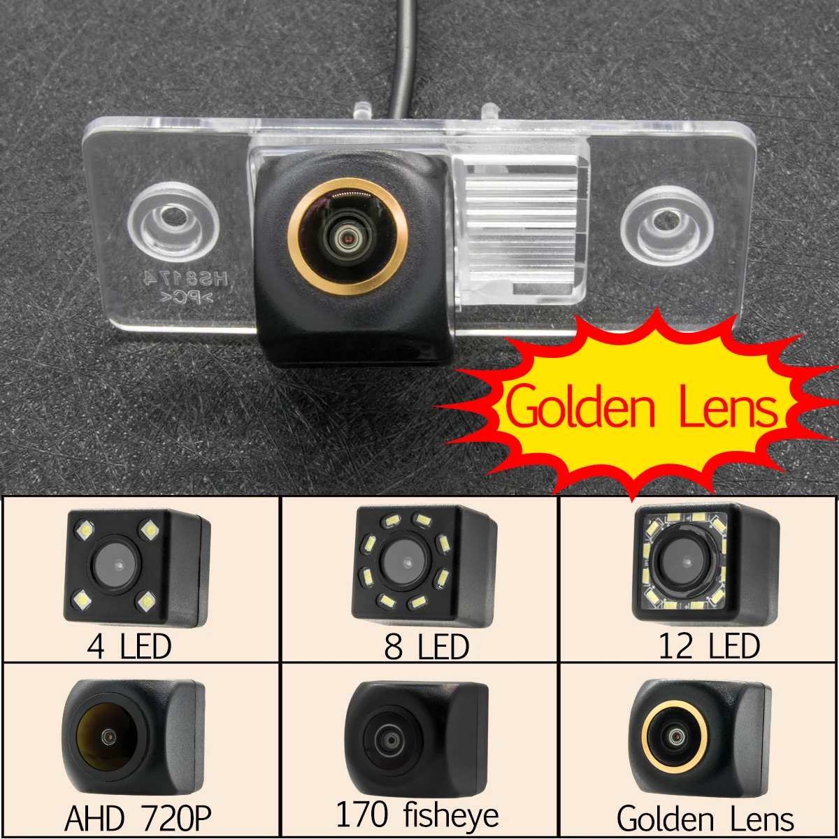 170 Degree Fisheye AHD Car Rear View Camera For VW Volkswagen Jetta ...