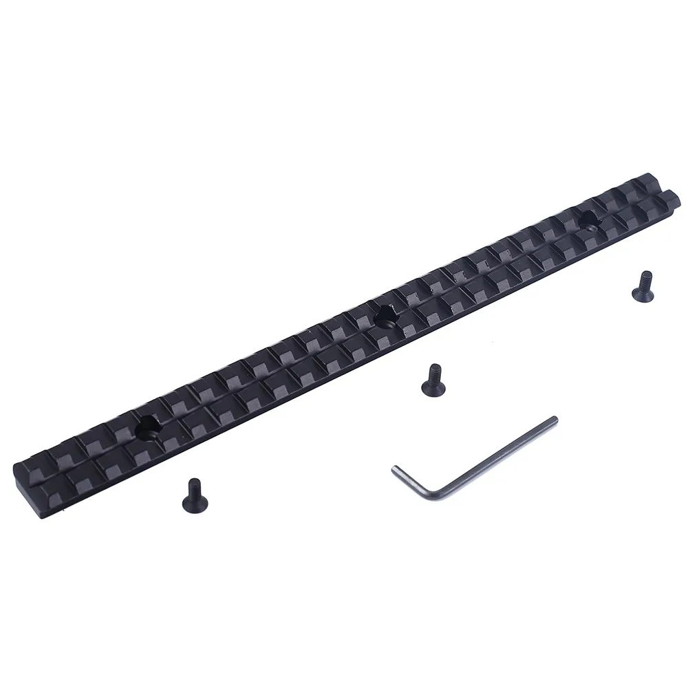 Tactical 230mm Picatinny Rail Adapter 22 Slot 3 hole Mount Base for ...