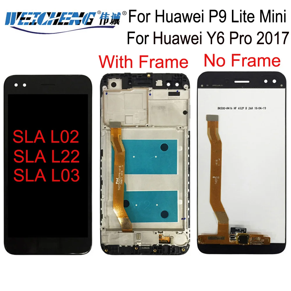 For Huawei P9 Lite mini LCD Display Touch Screen For Huawei Y6 Pro 2017 ...