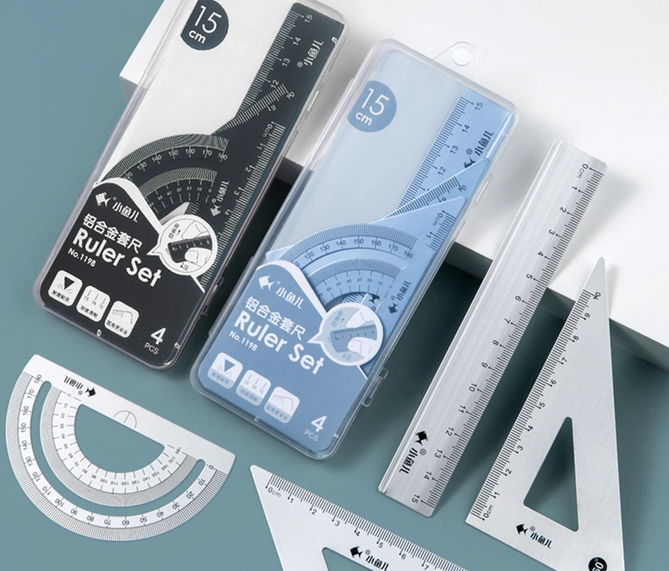 Regle - equerre,Ensemble de règles scolaires,pochoirs scolaires de ...