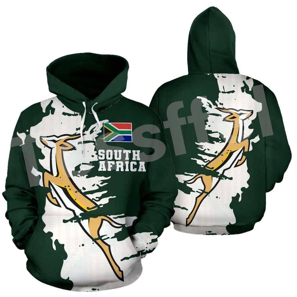Tessffel Newfashion County Animal South Africa Flag Springbok Retro ...