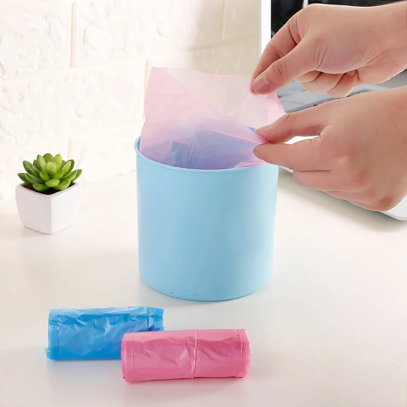 Disposable Mini Trash Bags Recycling Garbage Office Desk Small Trash ...